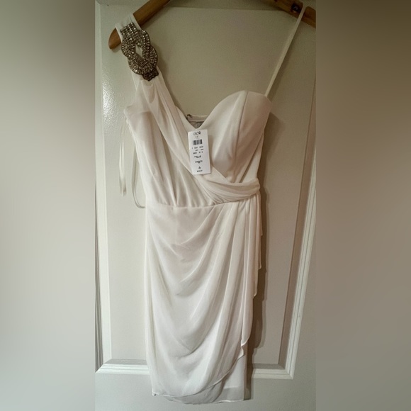 Cache | Dresses | Cache White Formal Dress Nwt | Poshmark